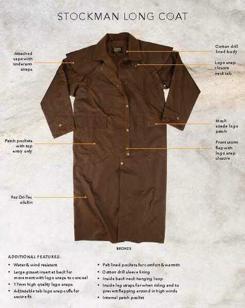 STOCKMAN LONG COAT – Millmerran Rural Clothing