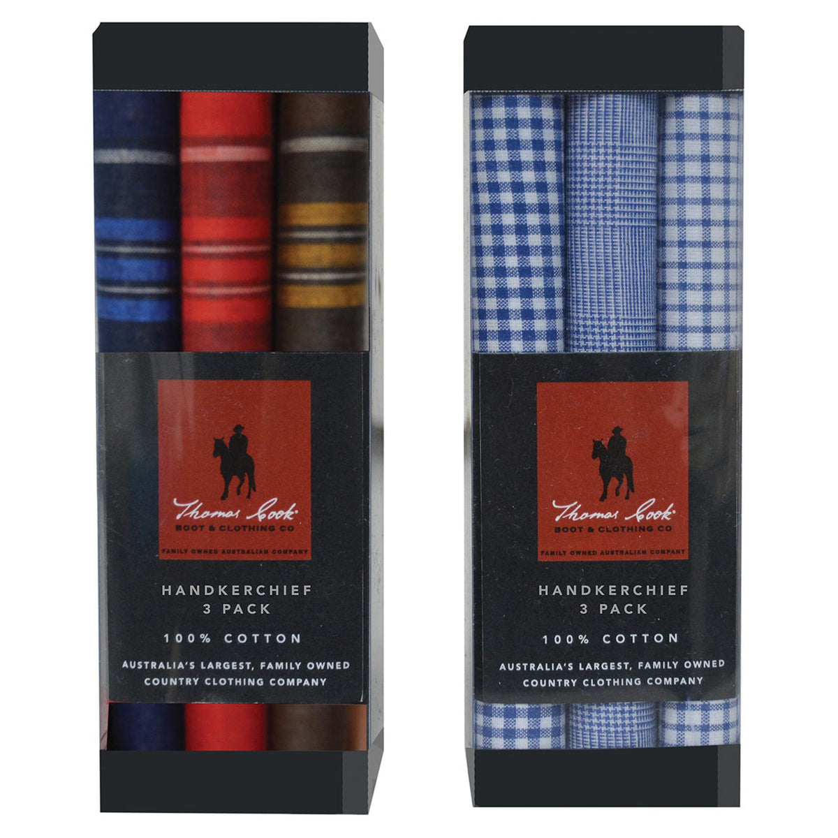 THOMAS COOK HANDKERCHIEF 3-PACK – Millmerran Rural Clothing