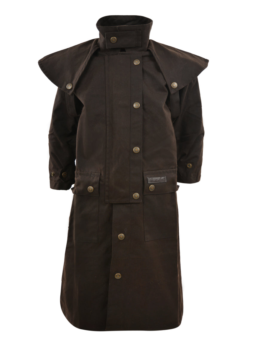 THOMAS COOK KIDS HIGH COUNTRY OILSKIN LONG COAT – Millmerran Rural Clothing